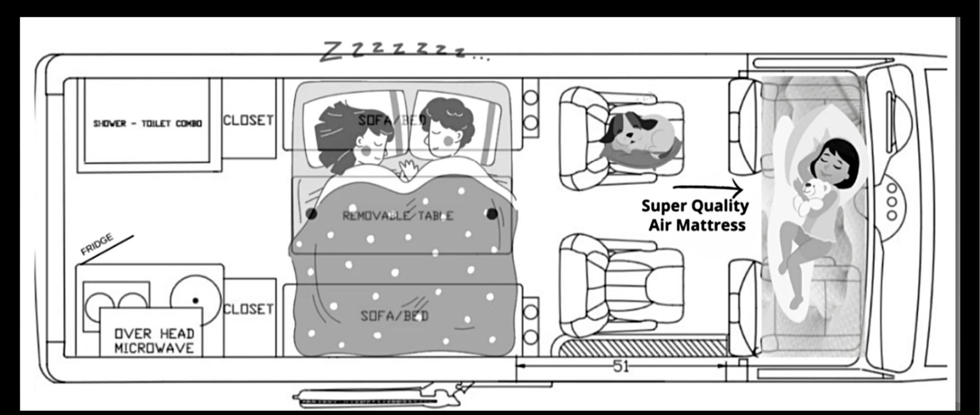 2021 Ford Transit Conversion Van 350 High Roof Extended - National Vehicle