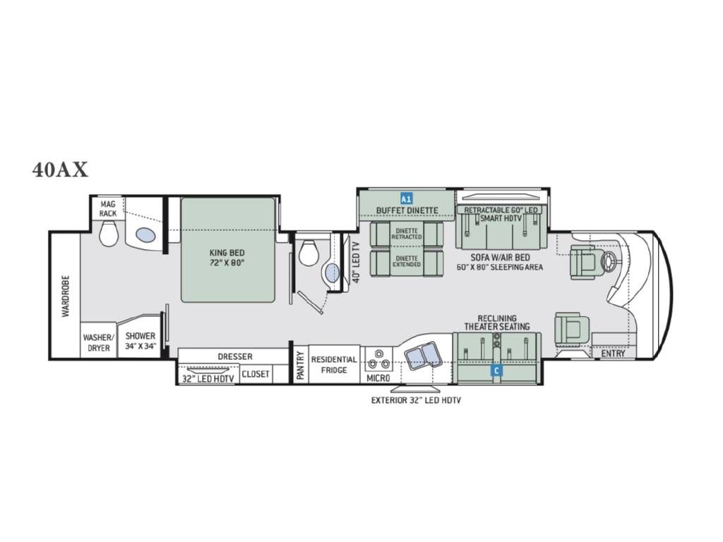 2016 Thor Motor Coach Tuscany XTE 40AX - National Vehicle